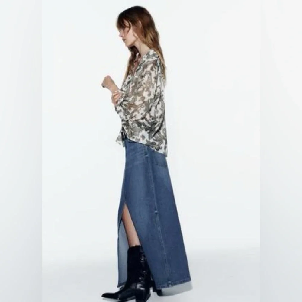Zara | Tops | Zara Paisley Print Shirt | Poshmark